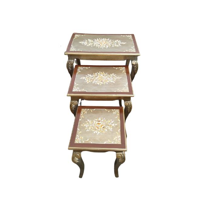 Regal Wooden Nesting Table | Doorpey.com