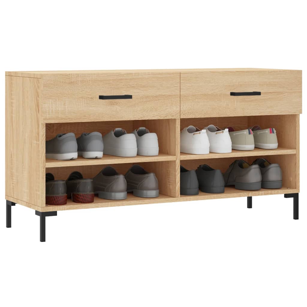 Smooth Stack Shoe Rack Modern Shoe Storage With Drawer And Shelves Smooth Stack Shoe Rack Modern Shoe Storage With Drawer And Shelves